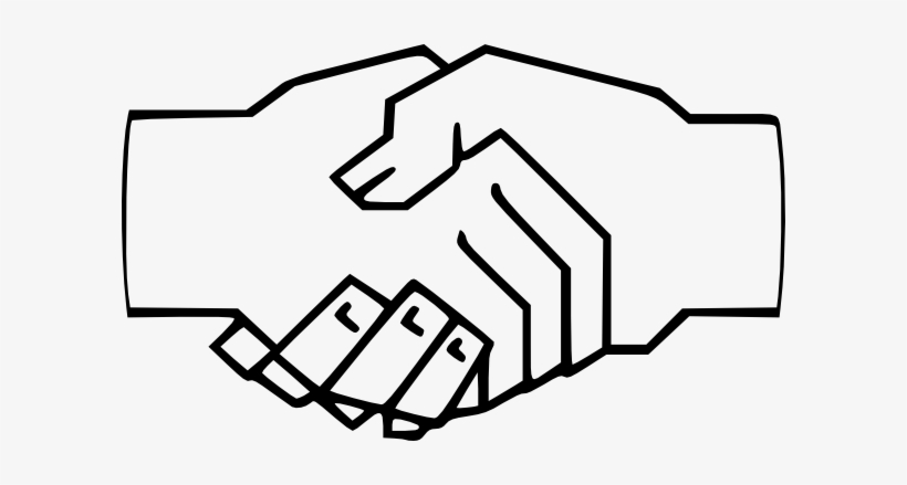Handshake Clip Art At Clker - Handshake Clipart PNG Image | Transparent ...