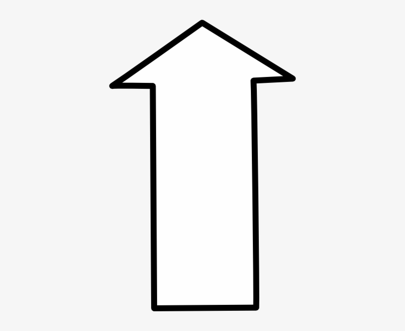 White Outline Up Arrow Clip Art At Clker - White Arrow Pointing Up PNG ...