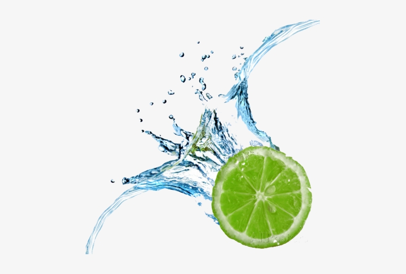 Download Lime Splash Png Image - Poster: Fresh Lime Dropped Into Water ...