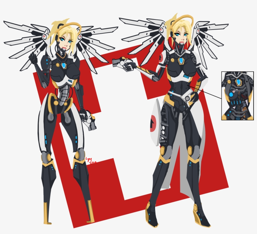 Robot Mercy Alternate By Ezula 87-dc3bp5t - Robot Mercy PNG Image ...