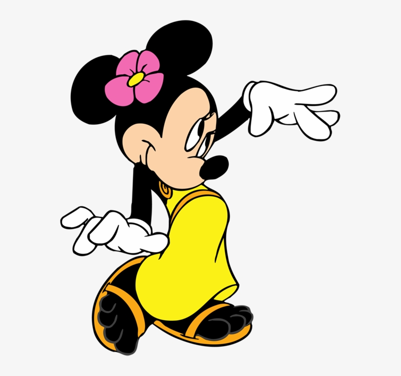Minnie Mouse Beach Clipart - Minnie Mickey Mouse Cartoon PNG Image ...