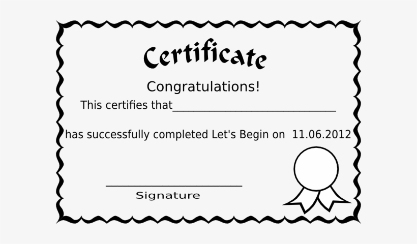 Certificate Clip Art At Clker - Certificate Borders And Frames PNG ...