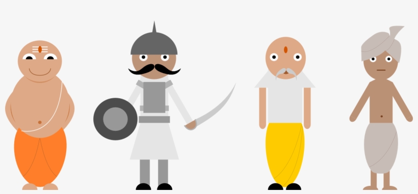 India Clipart Brahmin - Caste System In Later Vedic Period PNG Image ...