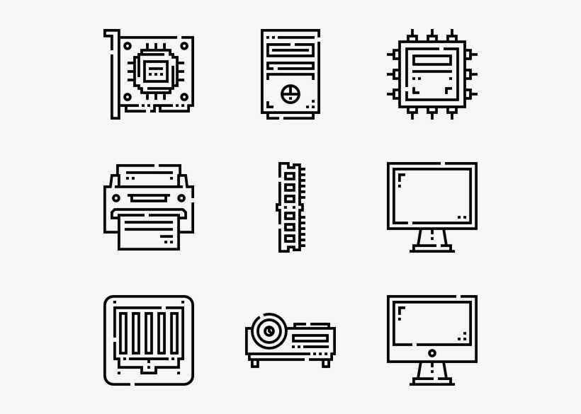 Computer Parts - Text Editor Icon Pack PNG Image | Transparent PNG Free ...