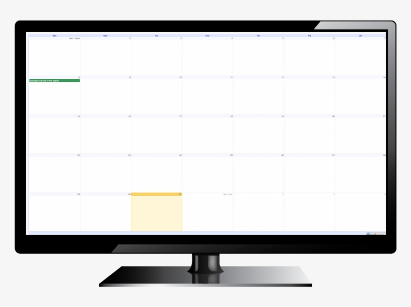 Google Calendar Is Probably The Most Popular Calendar - Calendar PNG ...