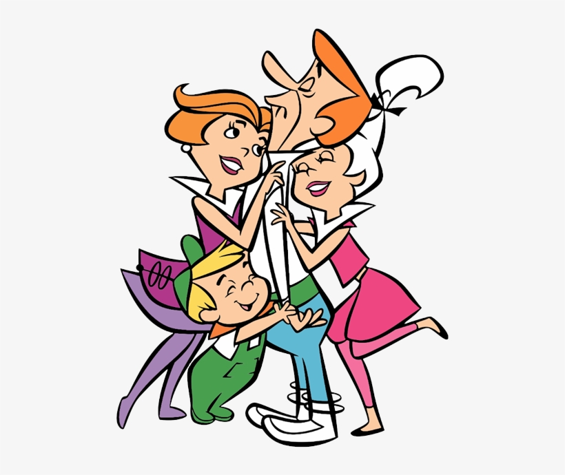 Hug Clipart Yogi - Jetsons Judy And Jane PNG Image | Transparent PNG ...