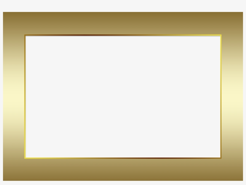 Frame Picture Frame Gold Golden Outline Ed - Ivory PNG Image ...
