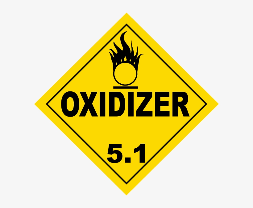 Oxidizer Class - Oxidizer Placard PNG Image | Transparent PNG Free ...