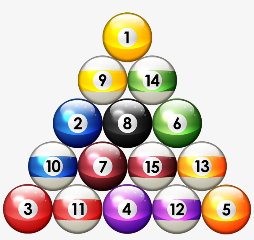 8 Ball Rack Photo 8 Ball Rack Shiny 2 - Rack Balls In Pool PNG Image ...