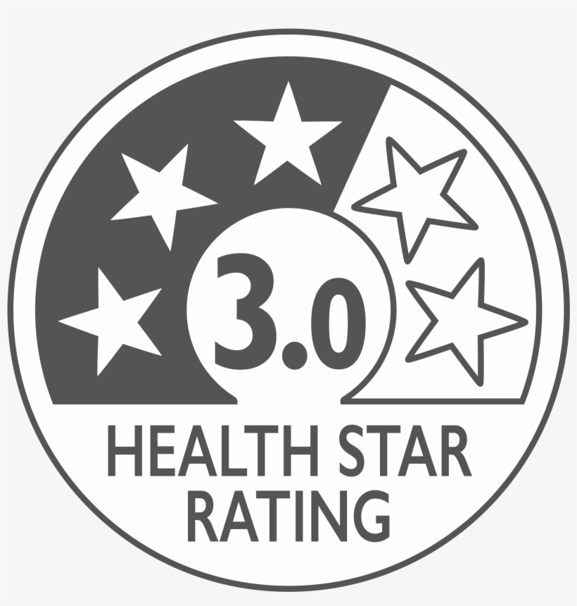 Download Health Star Rating - Three Health Star Rating | Transparent ...
