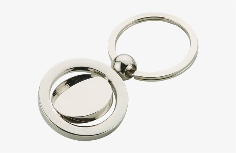 Swivel Metal Keychain, Bk0043 - Custom Spinning World Keyring PNG Image ...