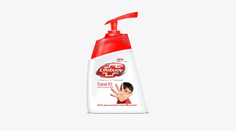 Fight Those Germs - Lifebuoy Total 10 Handwash PNG Image | Transparent ...