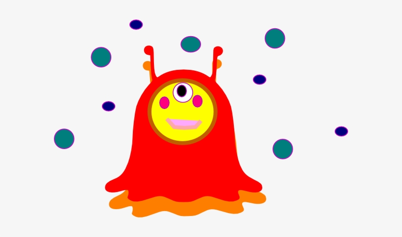 Orange Alien Clip Art At Clipart - Red Alien Clipart PNG Image ...