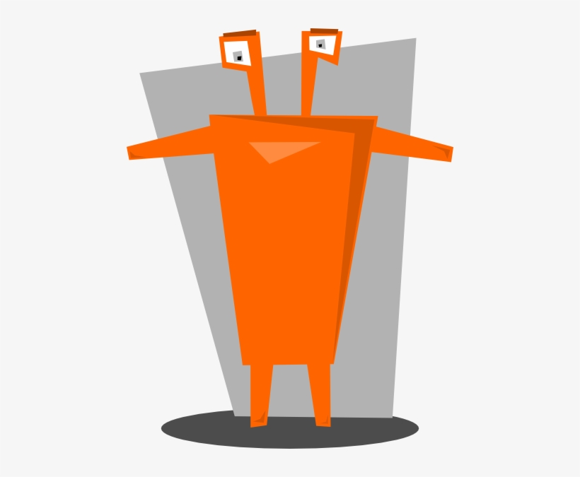 Orange Space Alien Svg Clip Arts 462 X 595 Px PNG Image | Transparent ...