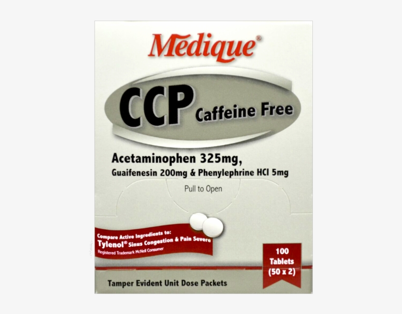 Ccp Cold, Cough, Flu, Pain & Fever Relief, Caffeine - Ccp Caffeine Free ...