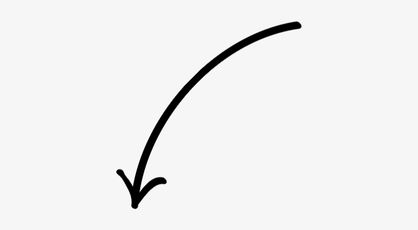 Download Curved Dotted Arrow Png Download - Thin Curved Arrow Png ...