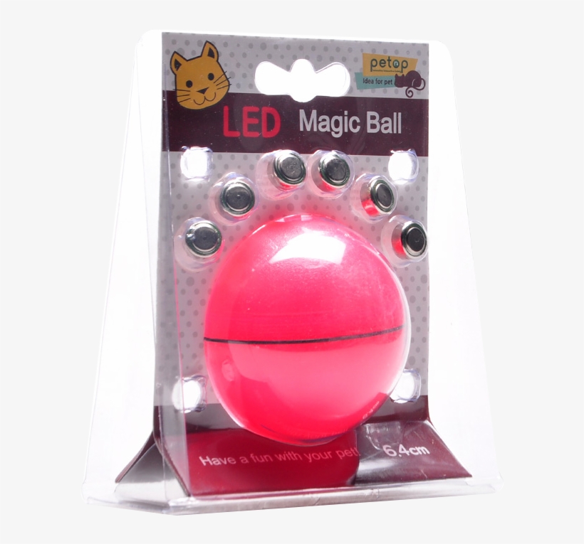 Led Flash Ball Cat Toy Rolling Ball Glowing Cat Laser - Cat PNG Image ...