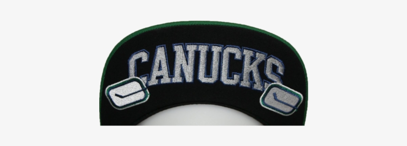 Download Vancouver Canucks Black & White Logo Snapback Hat - Label ...