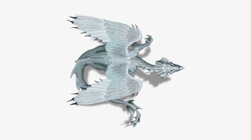 8041-white Dragon Facing East Top Down Game, Dragon - D&d White Dragon ...