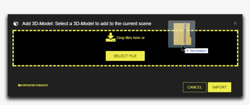 Download 3d Model Import Modal - Import | Transparent PNG Download ...