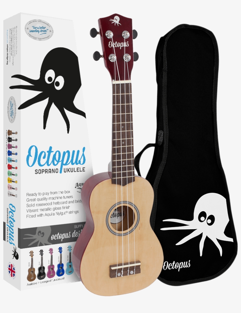 Octopus Soprano Ukulele Holmes Music Png Ukulele Hero - Octopus Ukulele ...
