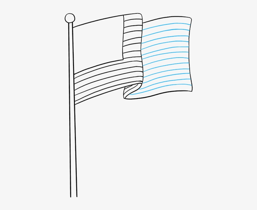 Download How To Draw American Flag - Drawing | Transparent PNG Download ...