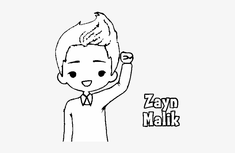 Zayn Malik Coloring Page - Imagenes Para Colorear De Zayn Malik PNG ...