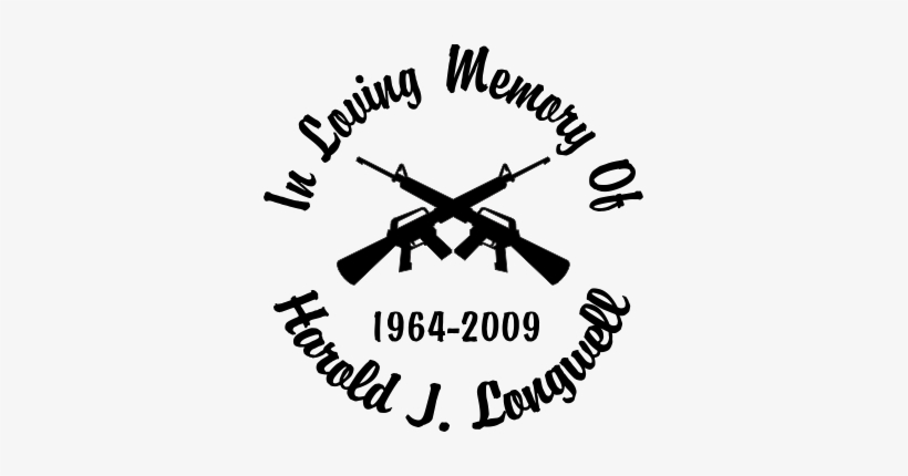 Guns Crossed - Loving Memory Semi Decal PNG Image | Transparent PNG ...