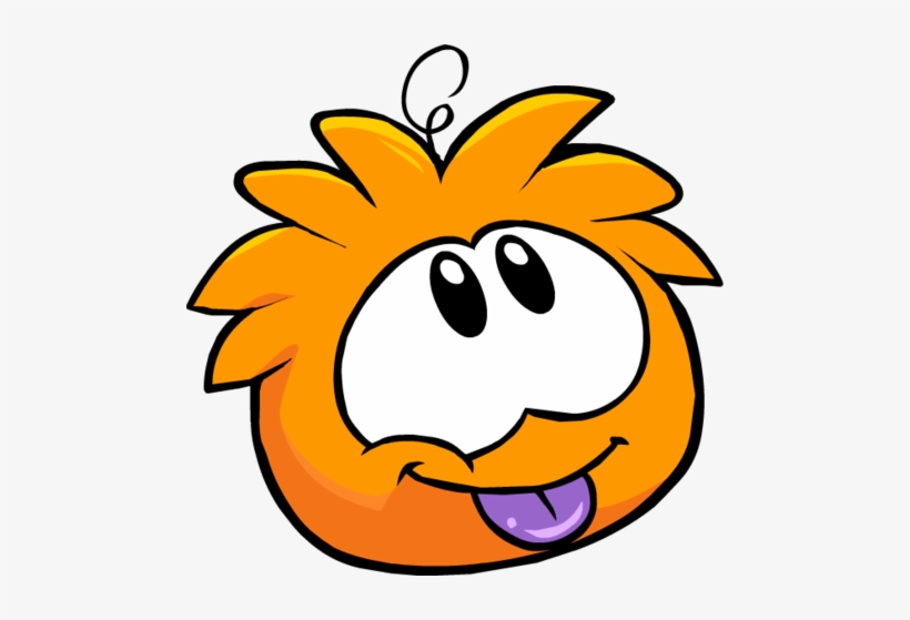 Orange Puffle Cute Guy - Sad Puffle PNG Image | Transparent PNG Free ...