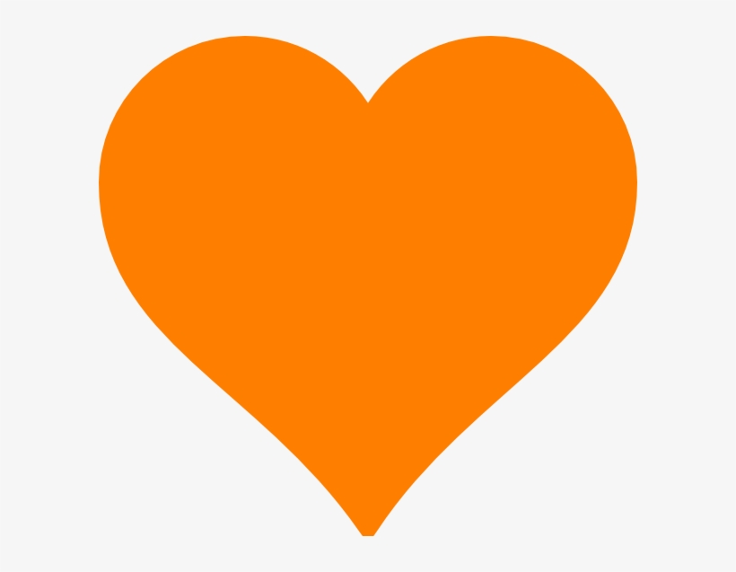 Download Orange Heart Clip Art At Clker Com Vector Clip Art - Heart ...