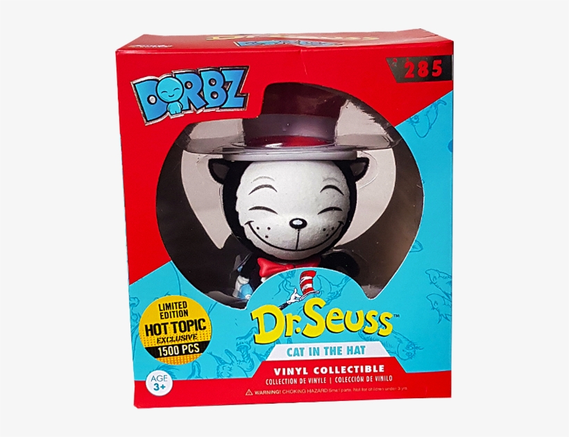 Cat In The Hat Flocked Hot Topic Exclusive Dorbz - Dr. Seuss PNG Image ...