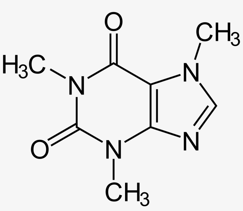 Caffeine-molecule - Caffeine Structure PNG Image | Transparent PNG Free ...