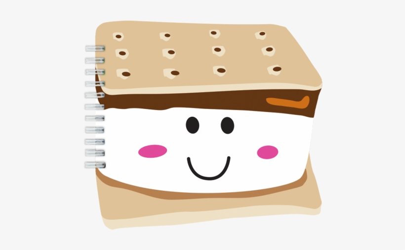 Picture Of Smiley S'more Scented Notebook - Iscream Chocolate Scented ...