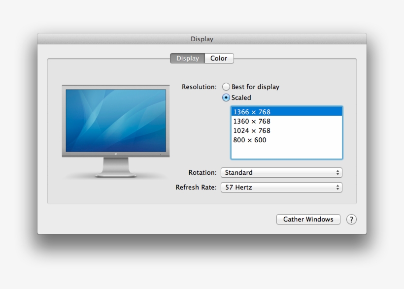 Setting The Display Resolutions - Displaylink Mac PNG Image ...