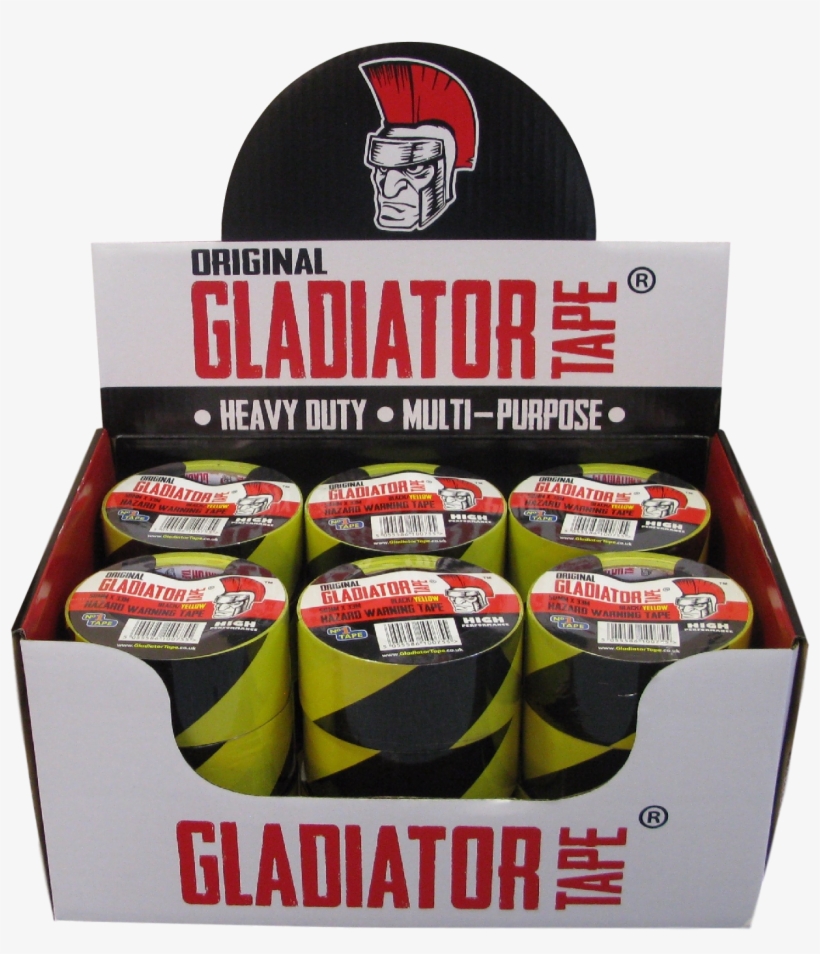 Gladiator Hazard Warning Tape - Adhesive Tape PNG Image | Transparent ...