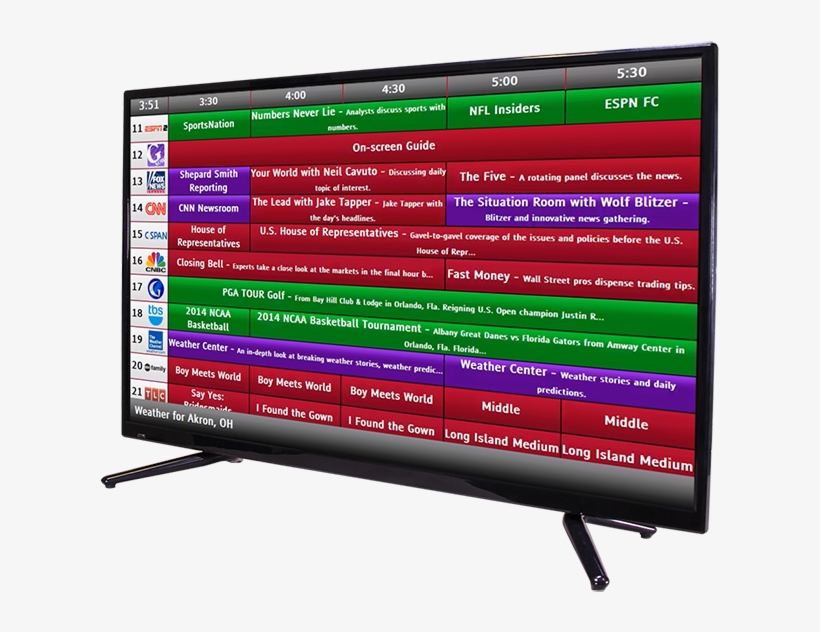 Guidenow Tv Screen - Led-backlit Lcd Display PNG Image | Transparent ...