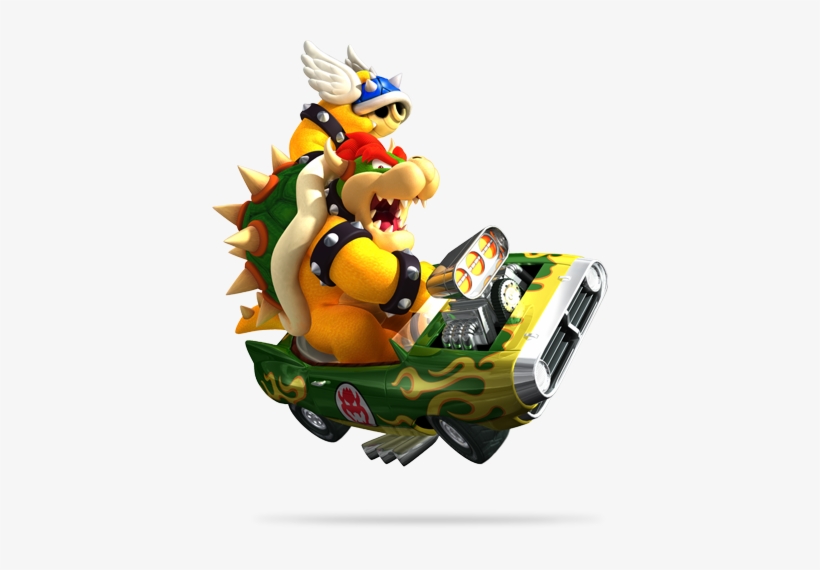 Hot Rod Bowser - Mario Kart Wii Kart PNG Image | Transparent PNG Free ...