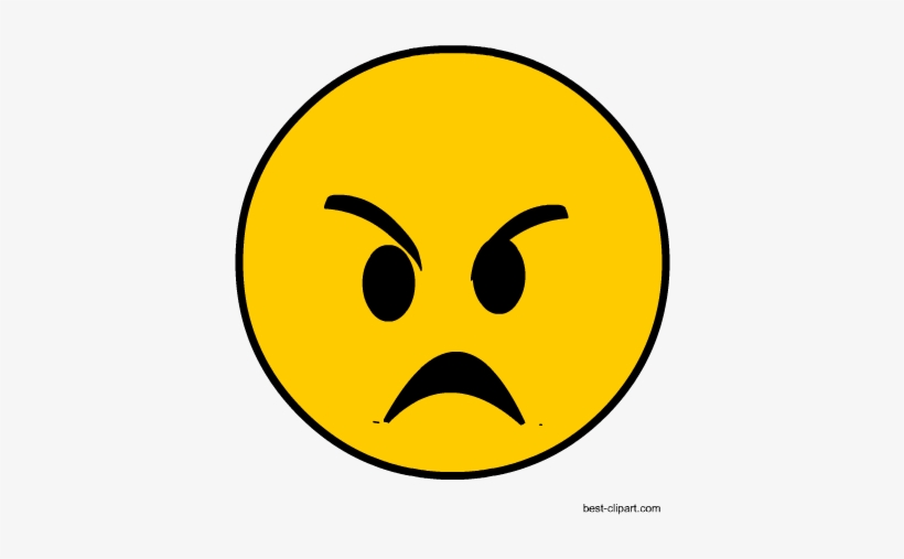 Download Angry Face Clip Art - Red Angry Clip Art | Transparent PNG ...