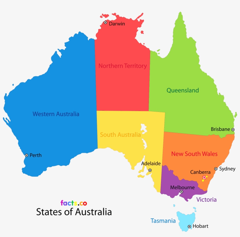 Download Australia Map States And Territories Usa In | Transparent PNG ...