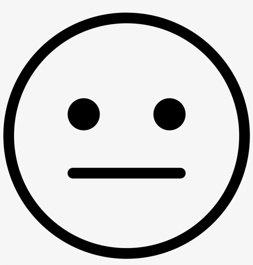 Download This Icon Is Depicting A Face With A Completely Neutral ...