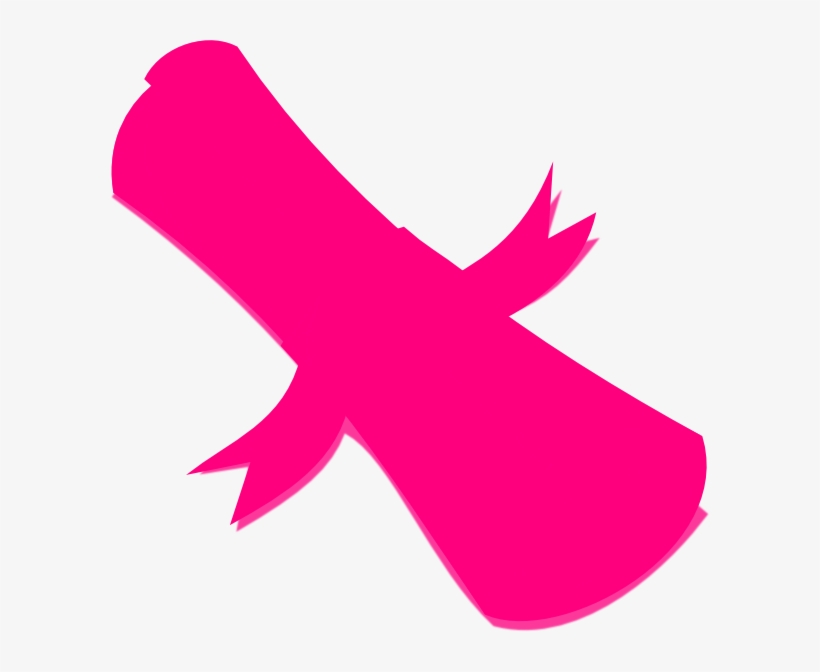 Pink Clip Art Graduation Diploma PNG Image | Transparent PNG Free ...