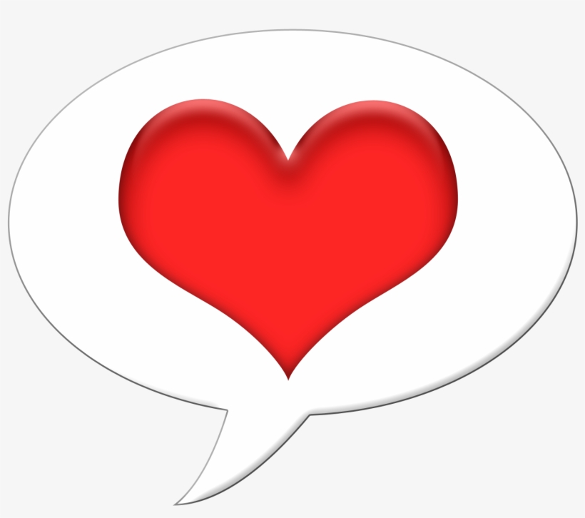 Cute Thought Bubble Png - Speech Bubble With A Heart PNG Image ...