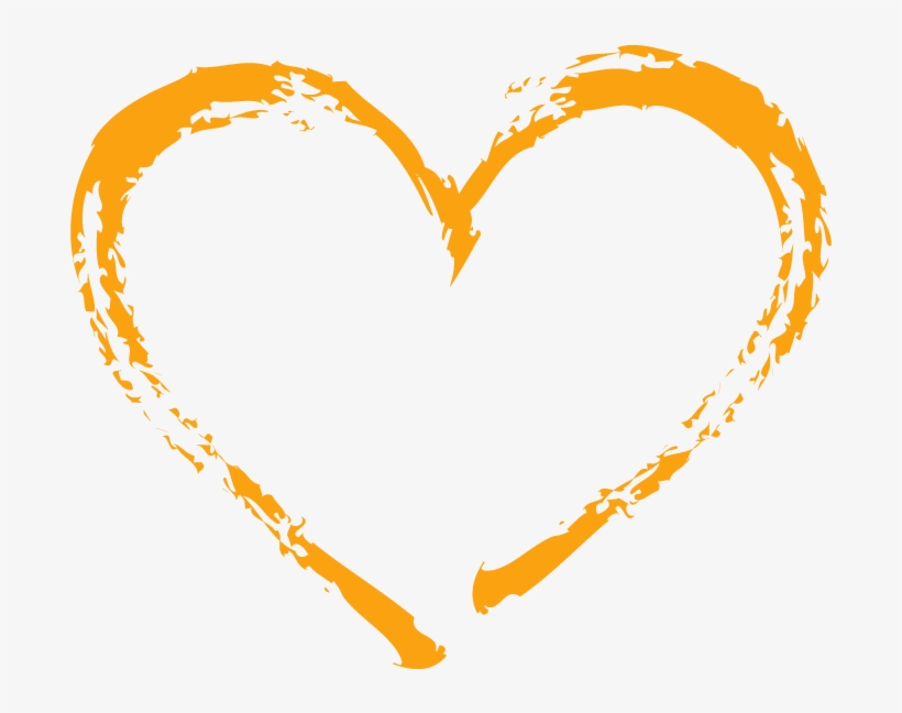 Download Orange Heart - Orange Heart Png | Transparent PNG Download ...