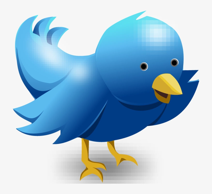 Download Twitter-icon - Twitter Tweet Bird Funny Cute Blue Messaging ...