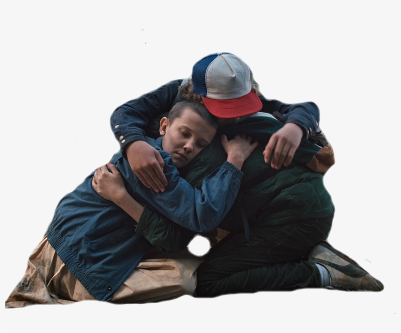 Download Share This Image - Stranger Things Cast Hugging | Transparent ...