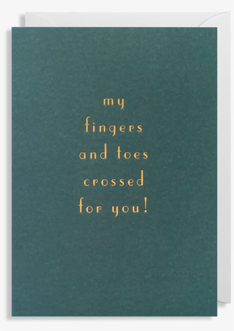 Fingers Crossed Greeting Card - Book Cover PNG Image | Transparent PNG ...