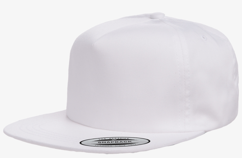 Picture Of 6502 Unstructured 5-panel Snapback - White Snapback Front ...