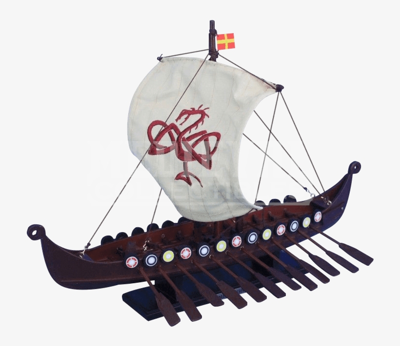14 Inch Drakkar Viking Longship Model - Handcrafted Nautical Decor ...