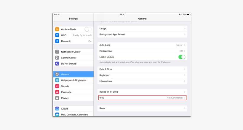 Ipad1-vpn - Ipad Settings General Vpn PNG Image | Transparent PNG Free ...