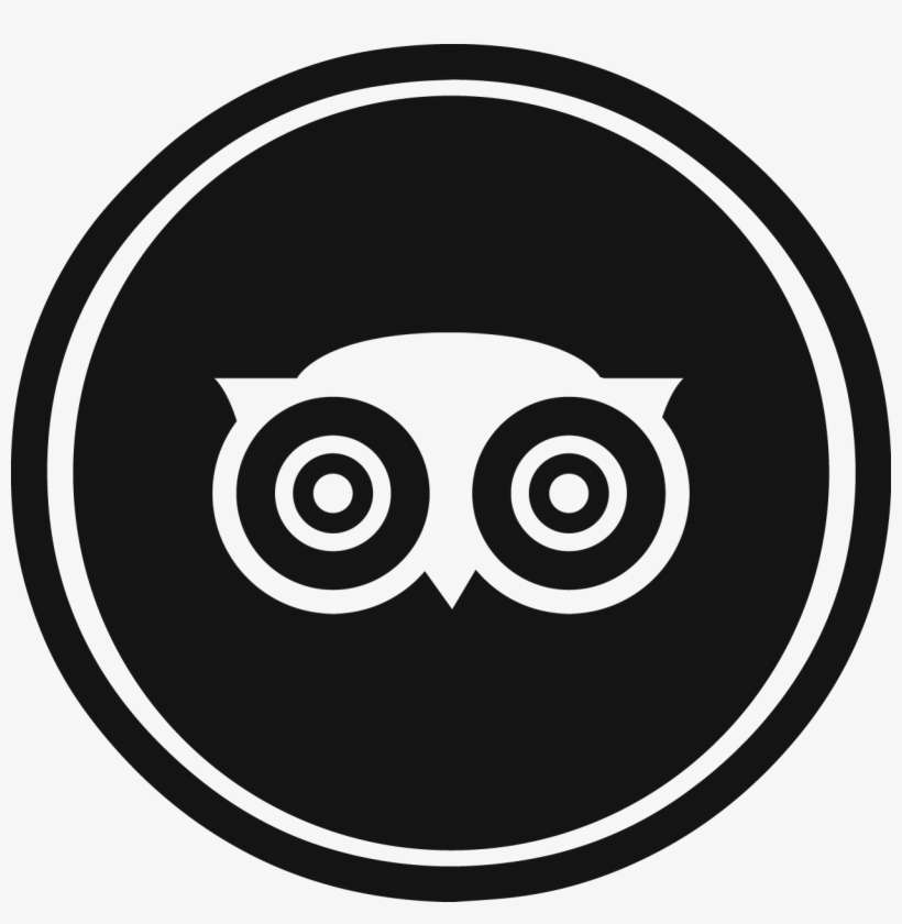Tripadvisor Logo Black And White - Tripadvisor Logo White Png PNG Image ...